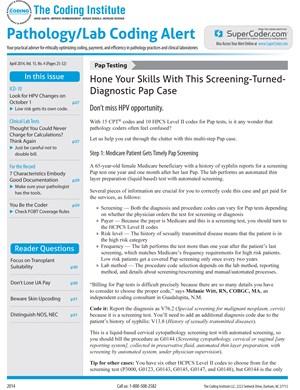 Pathology/Lab Coding Alert Magazine Subscription Discount - MagZoom.com